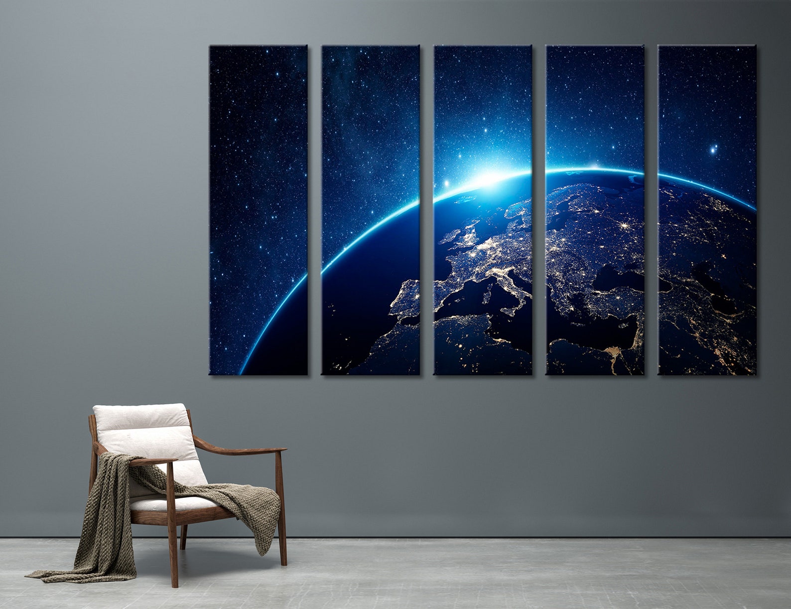Earth Canvas Earth Poster Earth Prints Planet Wall Art Solar - Etsy