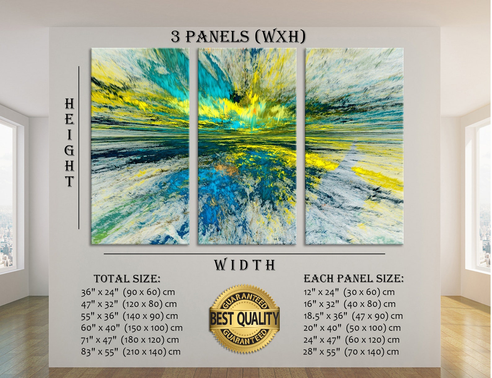 Oversized Abstract Wall Art Extra Large Modern Decor Large | Etsy