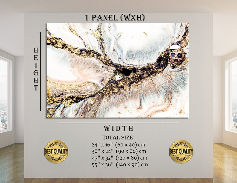 Abstract Gold Artwork - Etsy