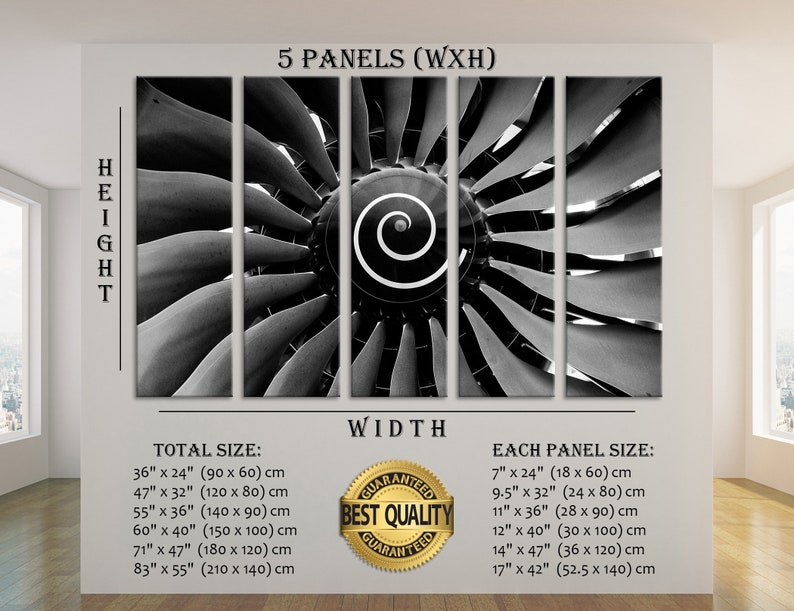 Jet Engine Wall Art Turbine Artwork Jet Engine Canvas Print - Etsy