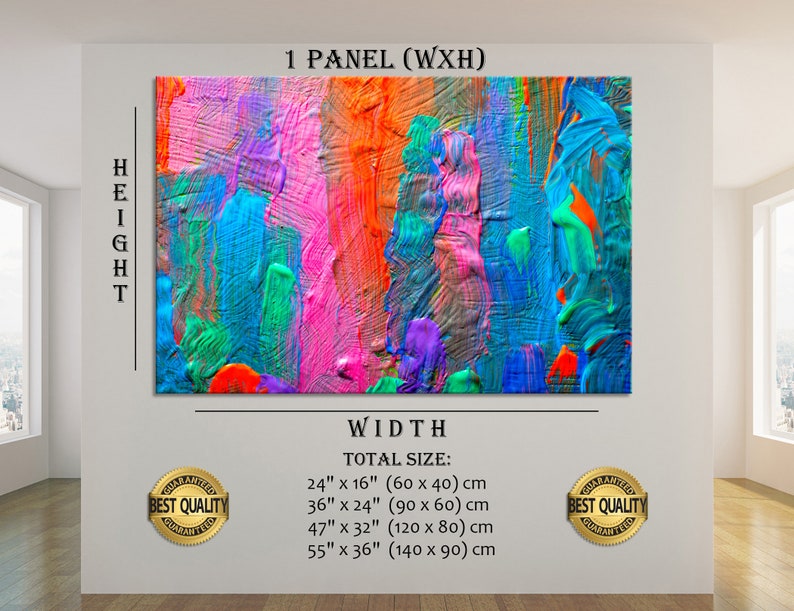 Colorful Wall Art Colorful Wall Decor Modern Wall Art Modern - Etsy