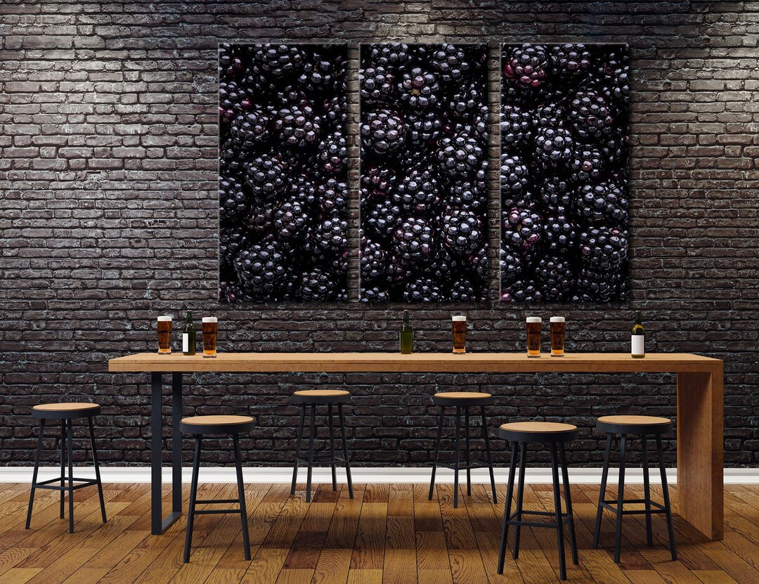 Blackberry Wall Art, Blac Wall Decor, Art Print on Canvas - Etsy