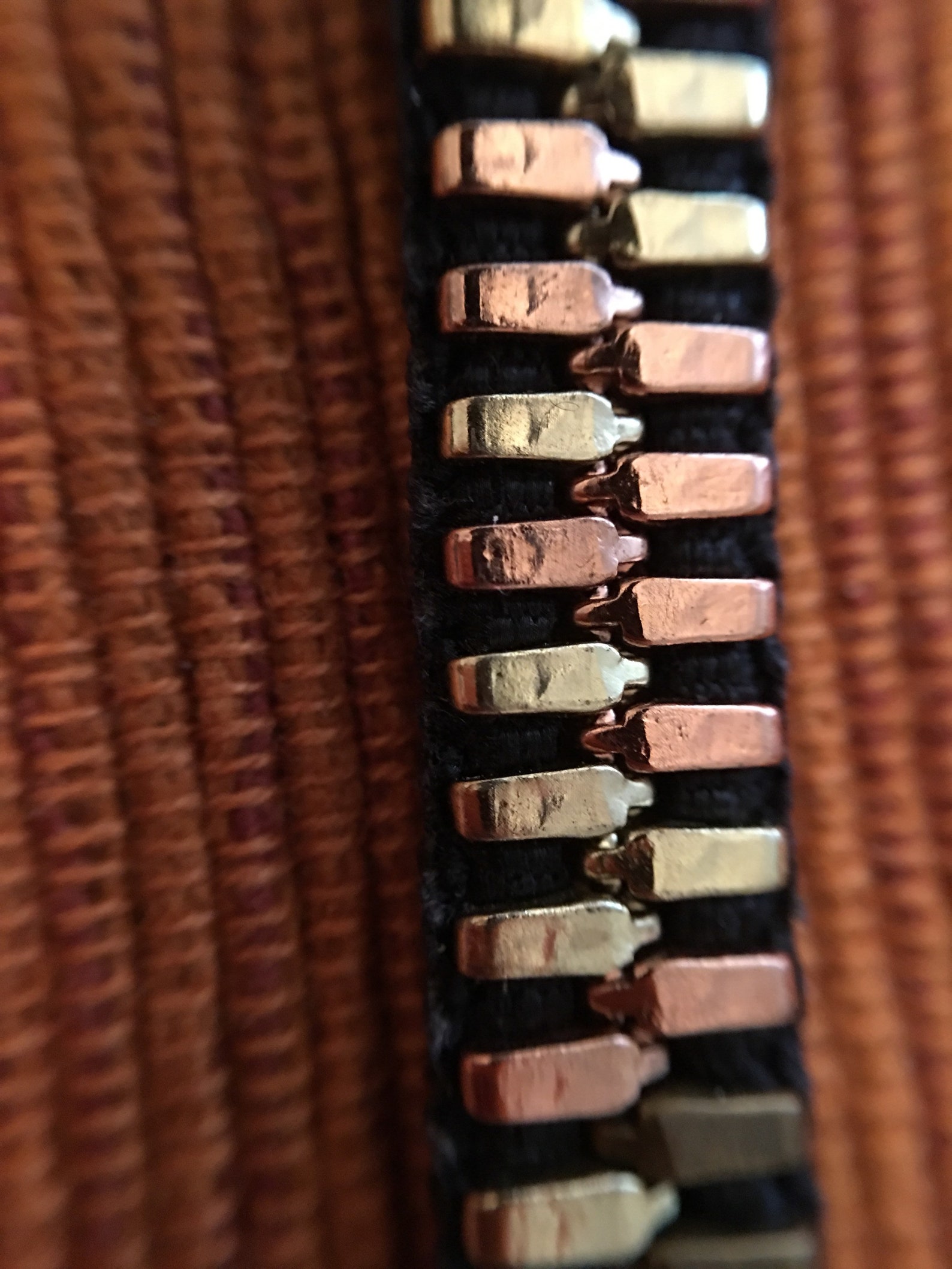 Zipper Necklace - Luxury Multi Metal With Rose Gold Pull - Etsy