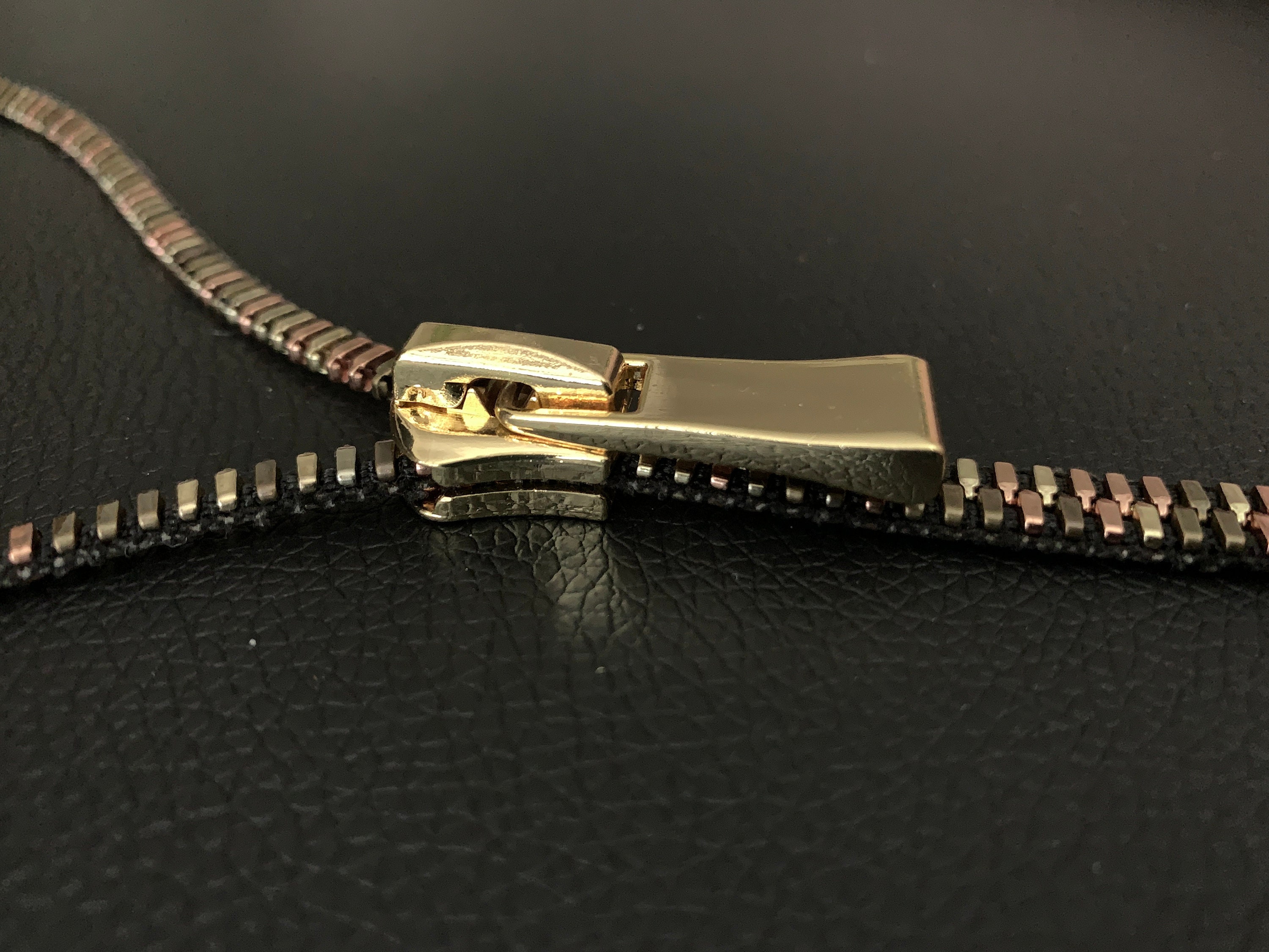 Zipper Necklace - Luxury Multi Metal - Gold Pull - Etsy