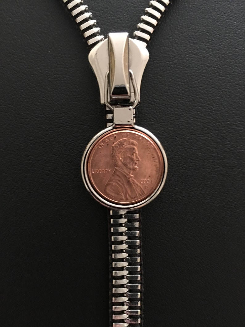 Zipper Necklace - Ring Pull - Gold or Nickel in Color - Etsy