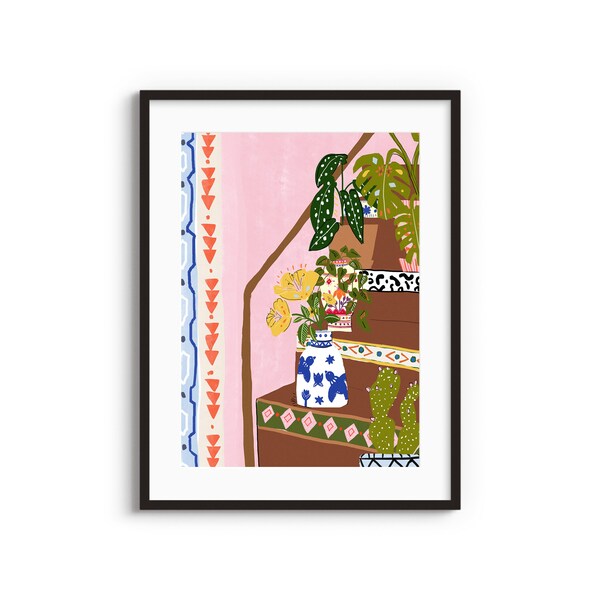 Moroccan Flower Art - Etsy