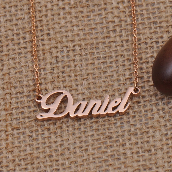 Tiny Name Necklace - Etsy