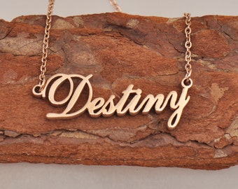 Destiny Name Necklace - Etsy