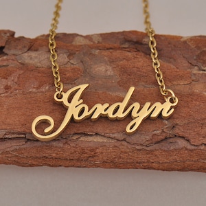 Jordyn Name Necklace, Customized Your Name Necklace, Fashion Necklace ...