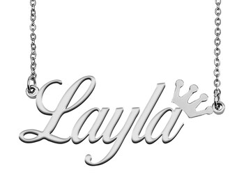 Layla Name Necklace - Etsy