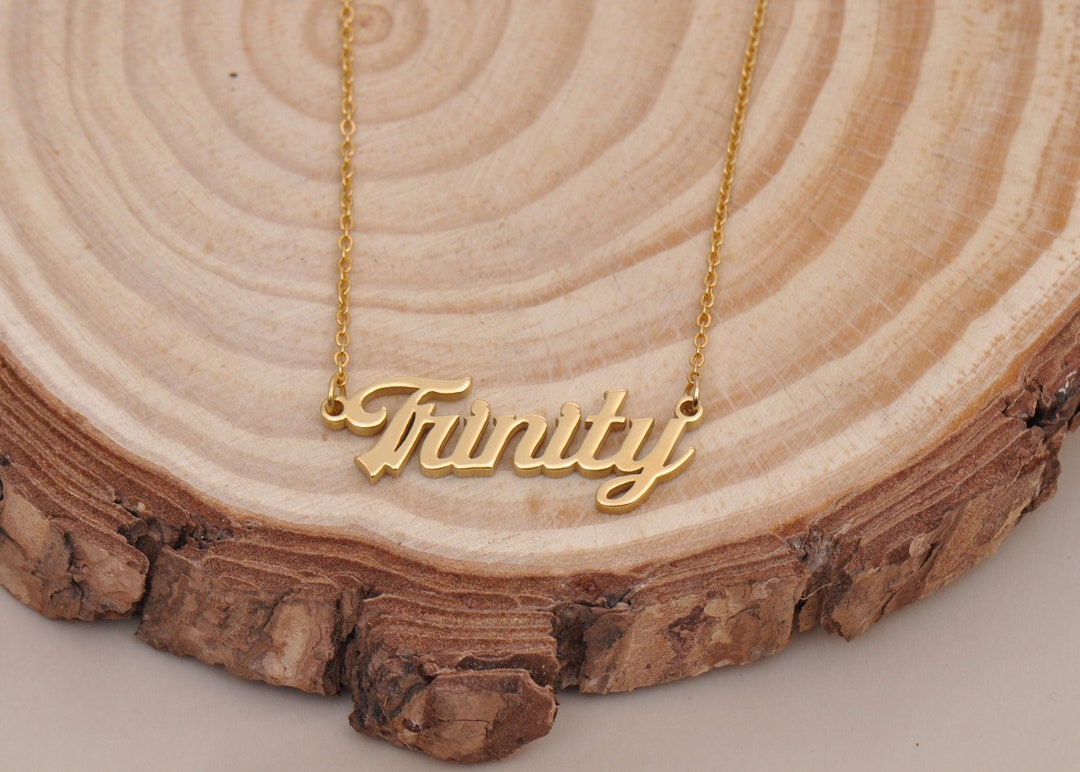 Trinity Personalized Name Necklace My Name on Necklace - Etsy