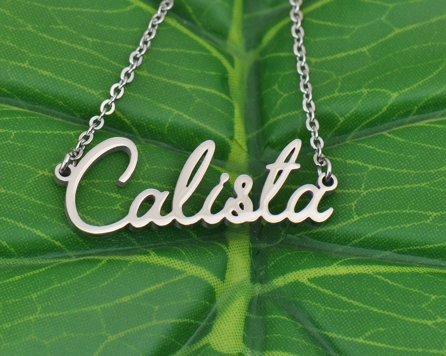 Calista Personalized Name Necklace Name on Necklace - Etsy