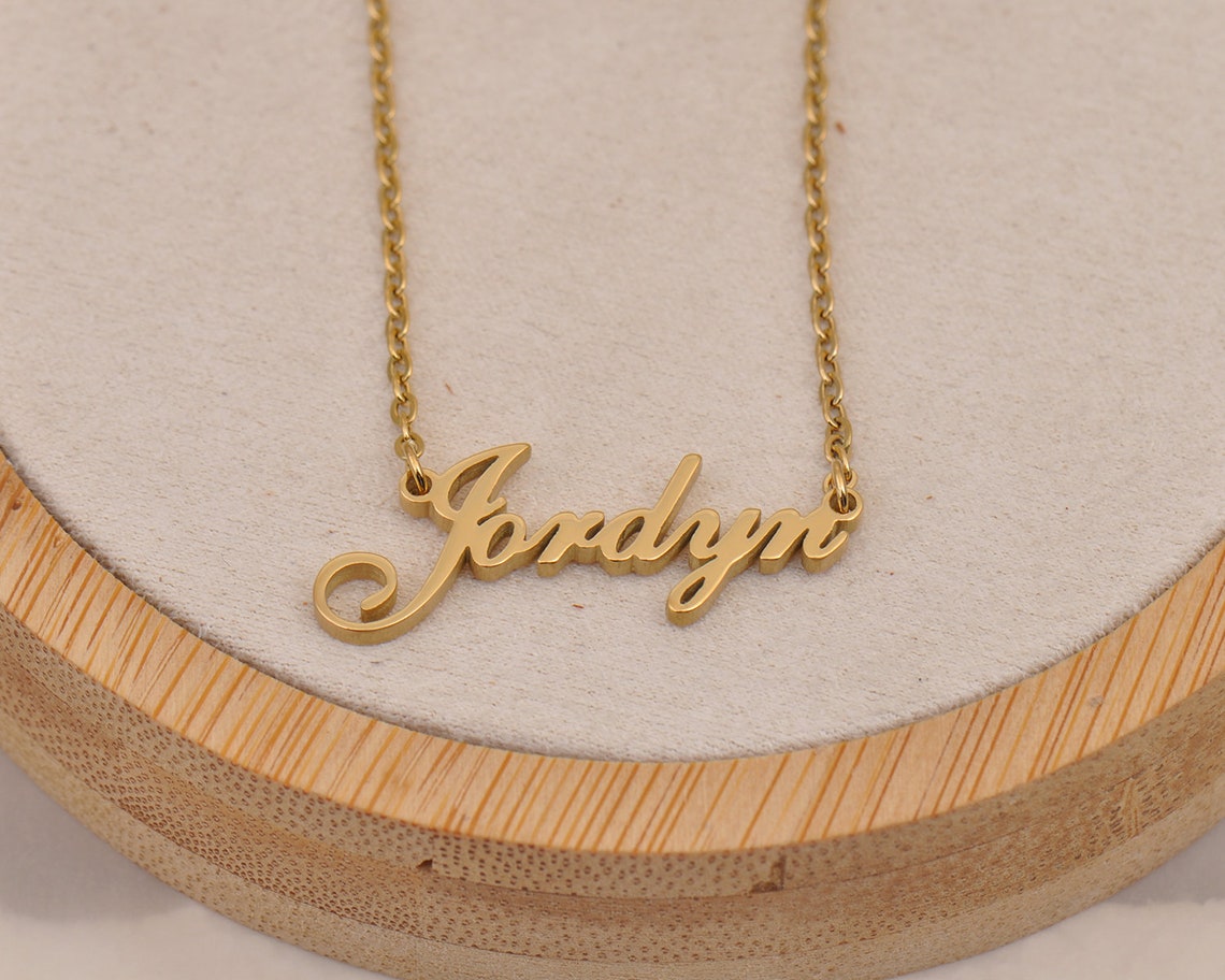 Jordyn Name Necklace Customized Your Name Necklace Fashion | Etsy