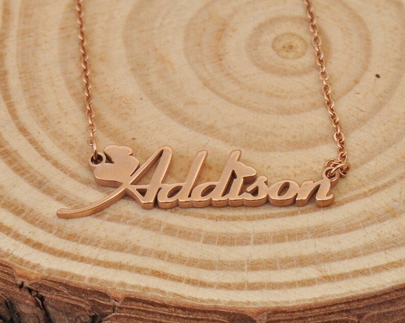 Addison Customized Name Necklace Dainty Letter Name Necklace - Etsy