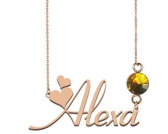Name Alexa Necklace - Etsy