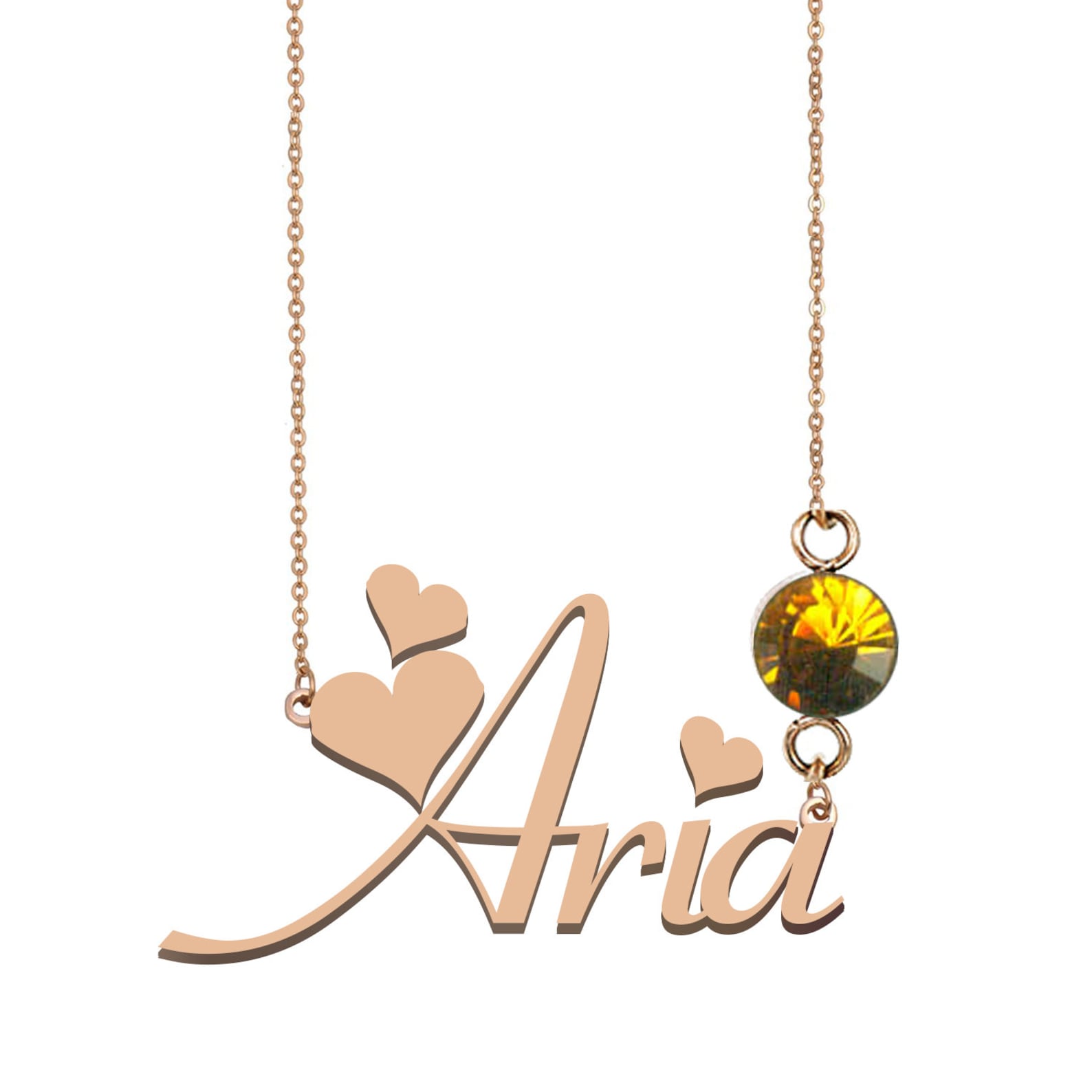 Zoe Name Necklace Named Necklaces Aria Name Necklace Best - Etsy
