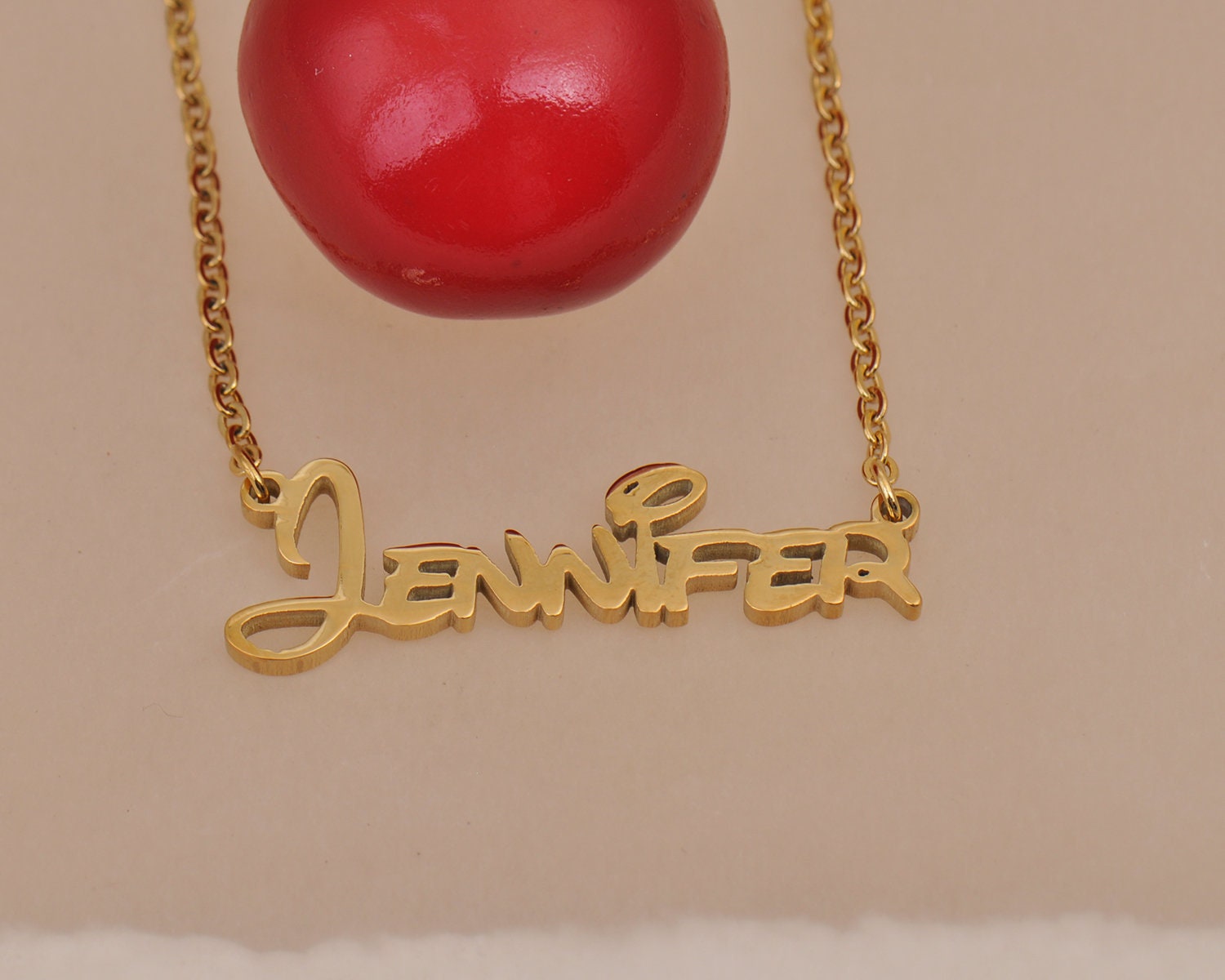 Jennifer Gift Naam Ketting aangepaste naam op ketting | Etsy