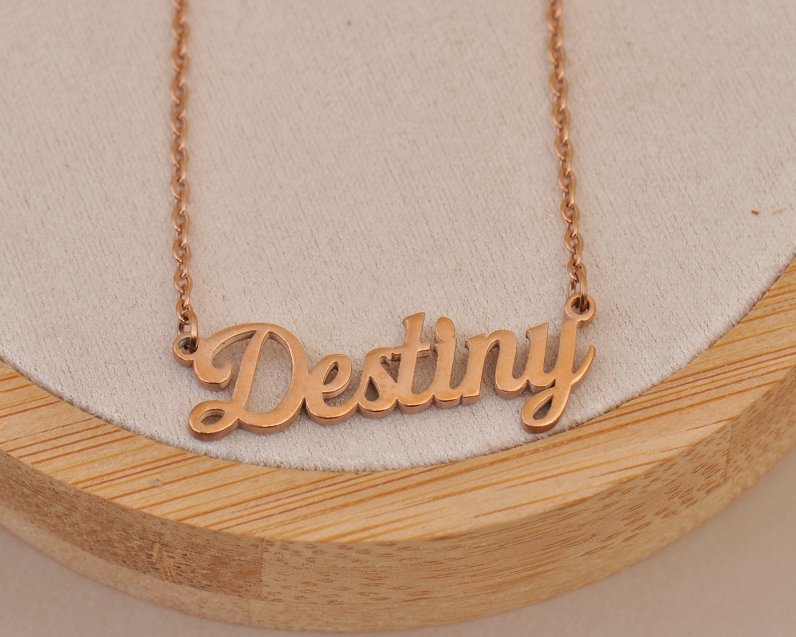 Destiny Name Necklace Customized Gold Name Plate Necklace - Etsy