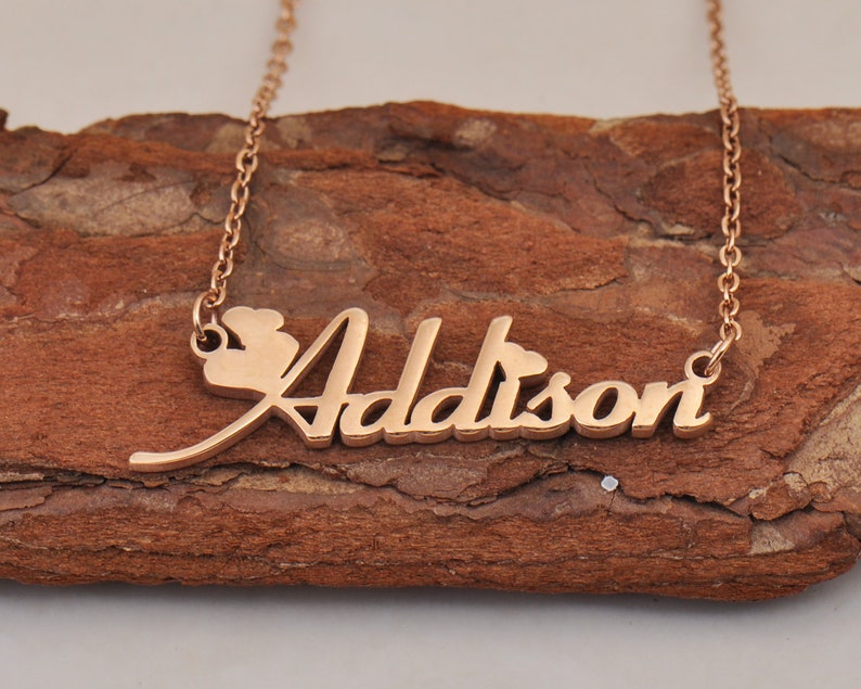 Addison Customized Name Necklace Dainty Letter Name Necklace - Etsy