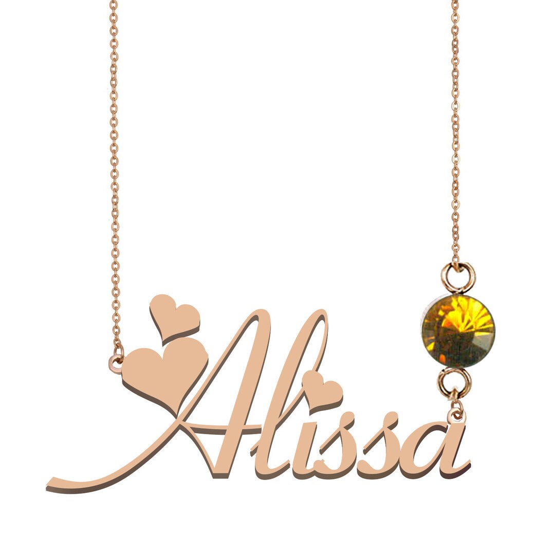 Alissa Name Necklace Pendant, Jeremy Name Necklace, Custom Name ...