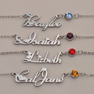 Alissa Name Necklace Pendant, Jeremy Name Necklace, Custom Name ...