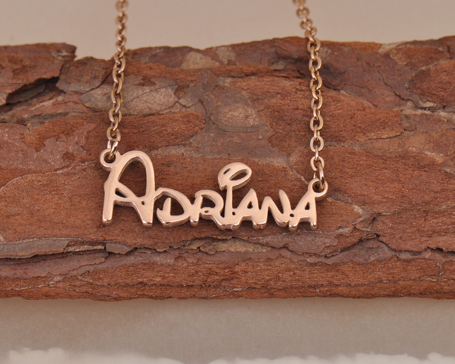 Adriana Customized Name Necklace Dainty Name Necklace Name | Etsy