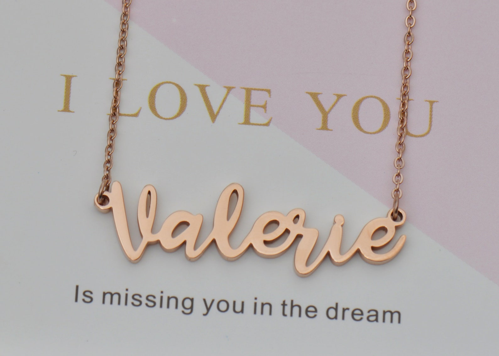 Valerie Custom Name Necklace Name Necklace Personalized Name | Etsy