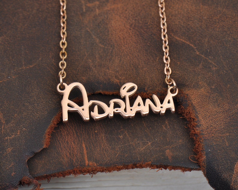 Adriana Customized Name Necklace Dainty Name Necklace Name - Etsy