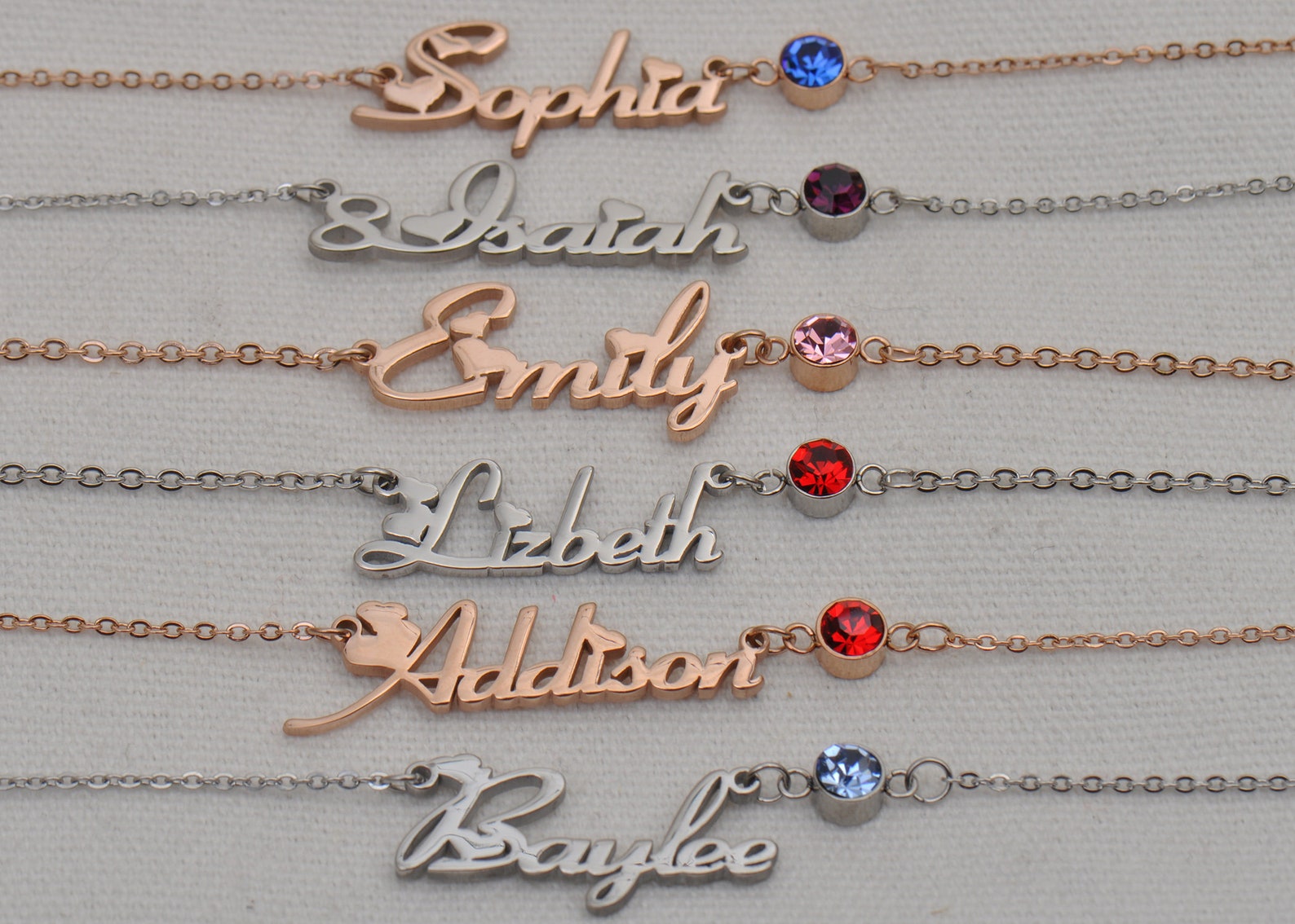 Zoe Name Necklace Named Necklaces Aria Name Necklace Best | Etsy