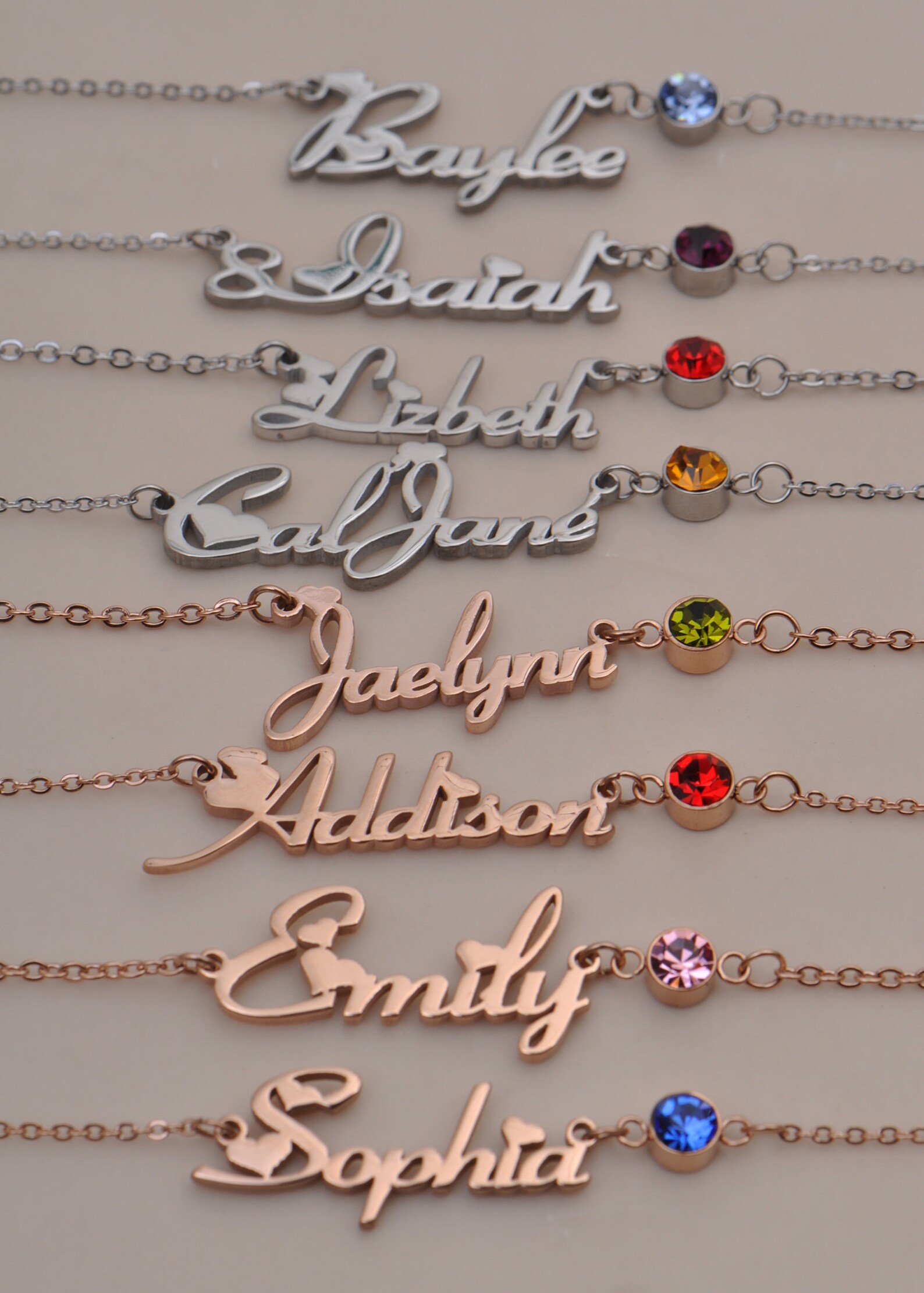 Zoe Name Necklace Named Necklaces Aria Name Necklace Best | Etsy
