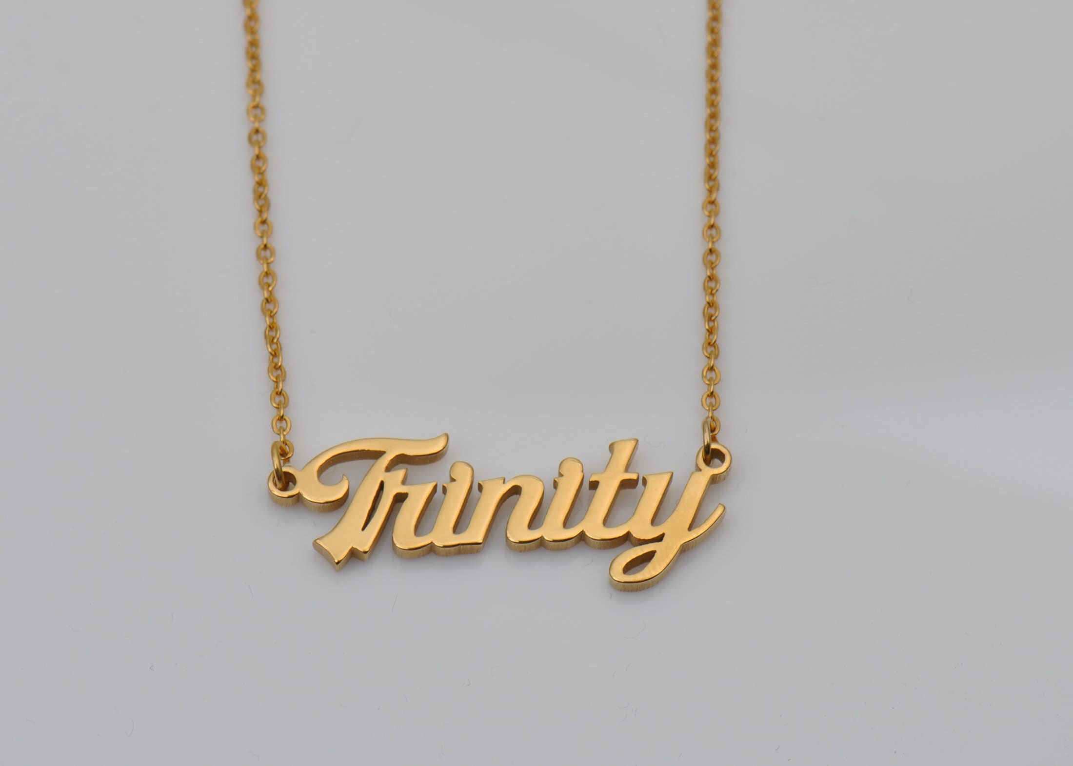 Trinity Personalized Name Necklace My Name On Necklace | Etsy