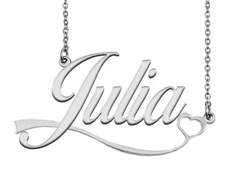 Julia Name Necklace - Etsy