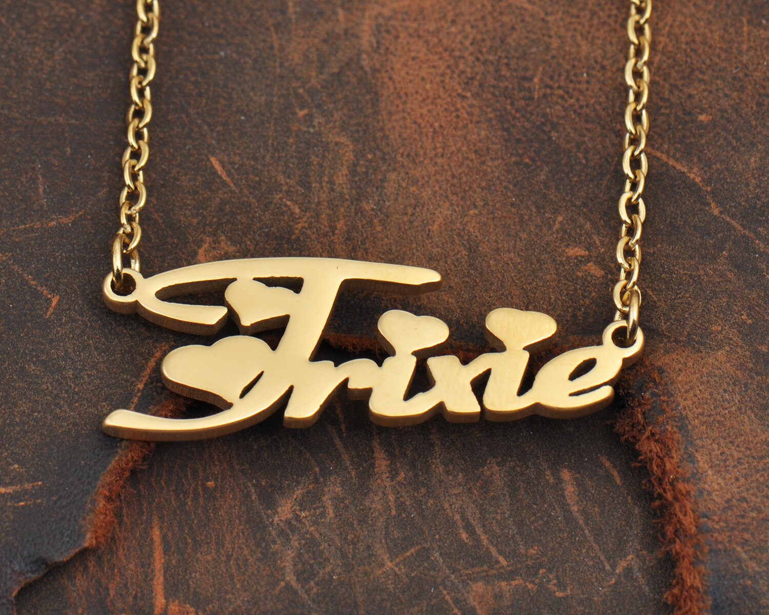 Trixie Name Necklace Customized Name Necklace Cursive Your - Etsy