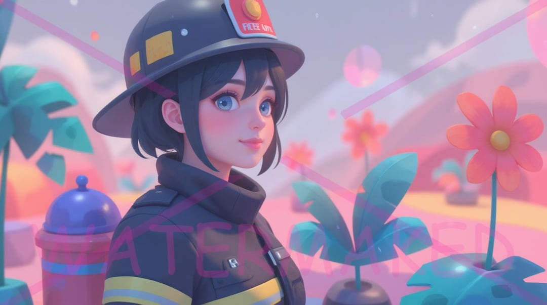 41 Gorgeous Anime Firefighter Lady Wallpapers | 16:9 High-resolution ...