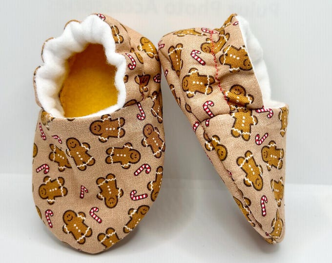 Soft Baby Shoes – Mini Gingerbread Men - Etsy