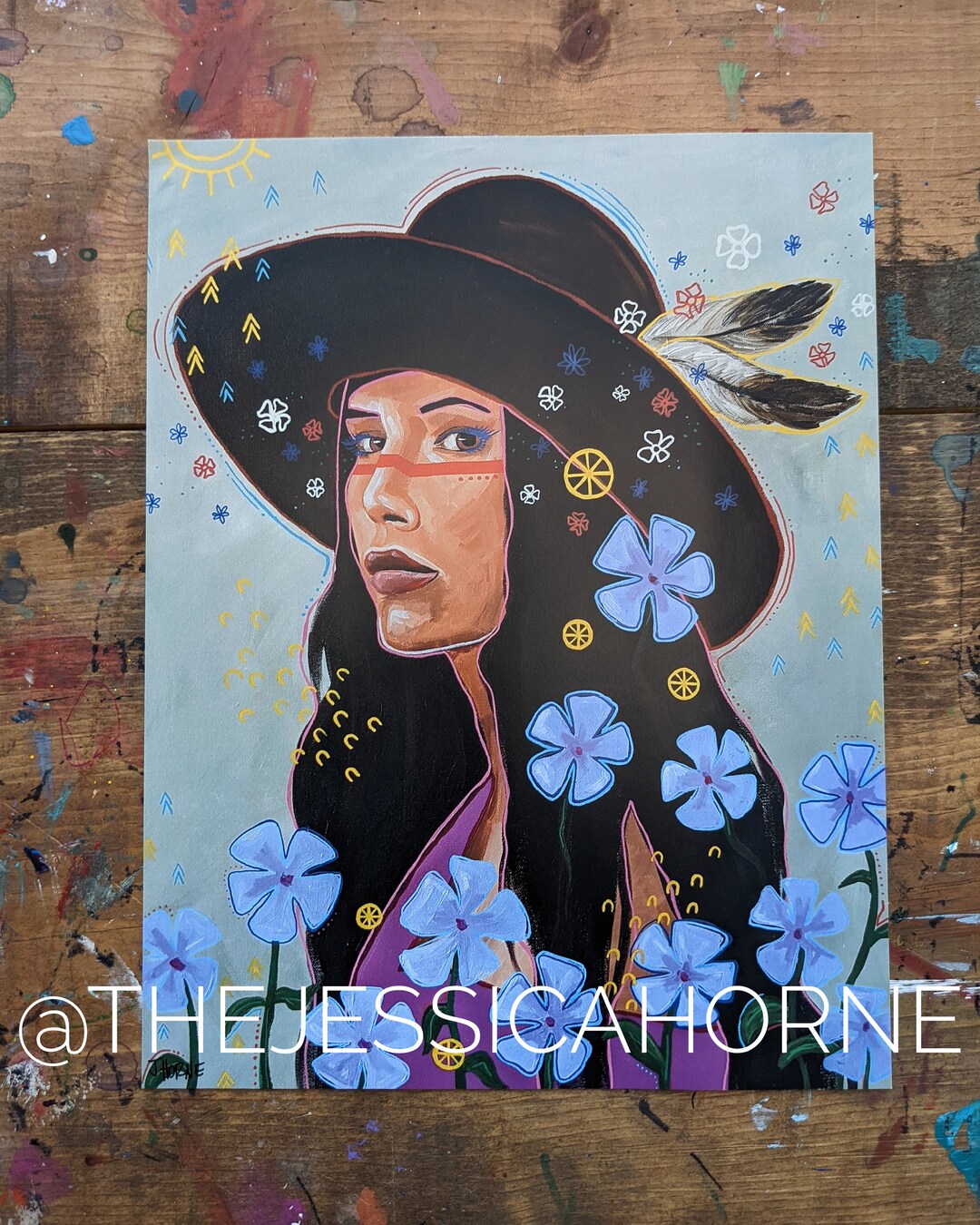 Periwinkle Girl 8.5x11 Inch PRINT - Etsy