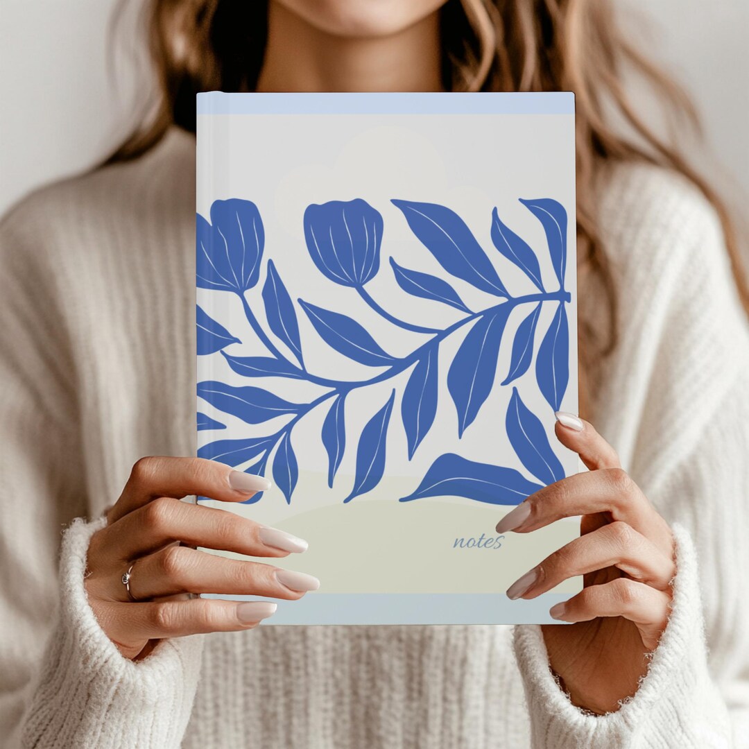 Matisse Inspired Hardcover Journal Vintage, Modern Design With Blue ...
