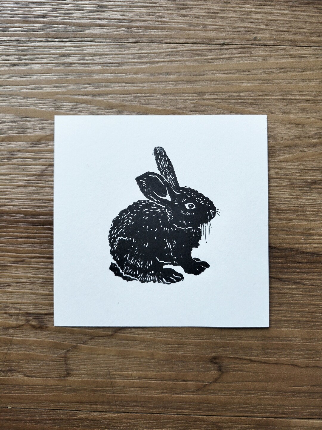 Little Rabbit Print || Linocut || Prints - Etsy