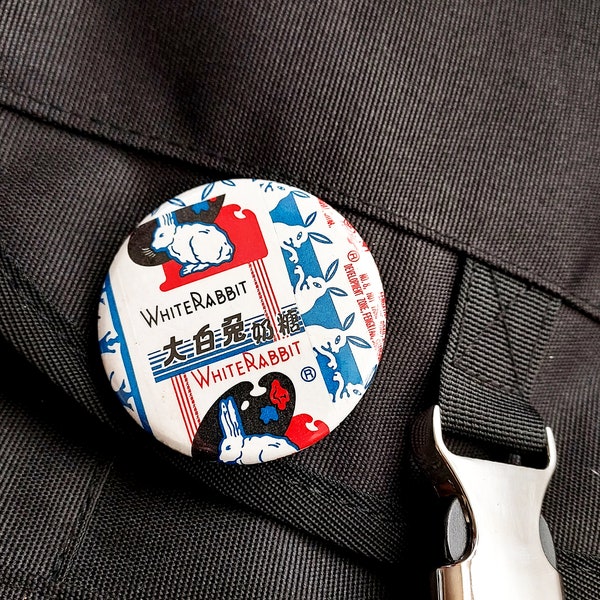 White Rabbit Button - Etsy