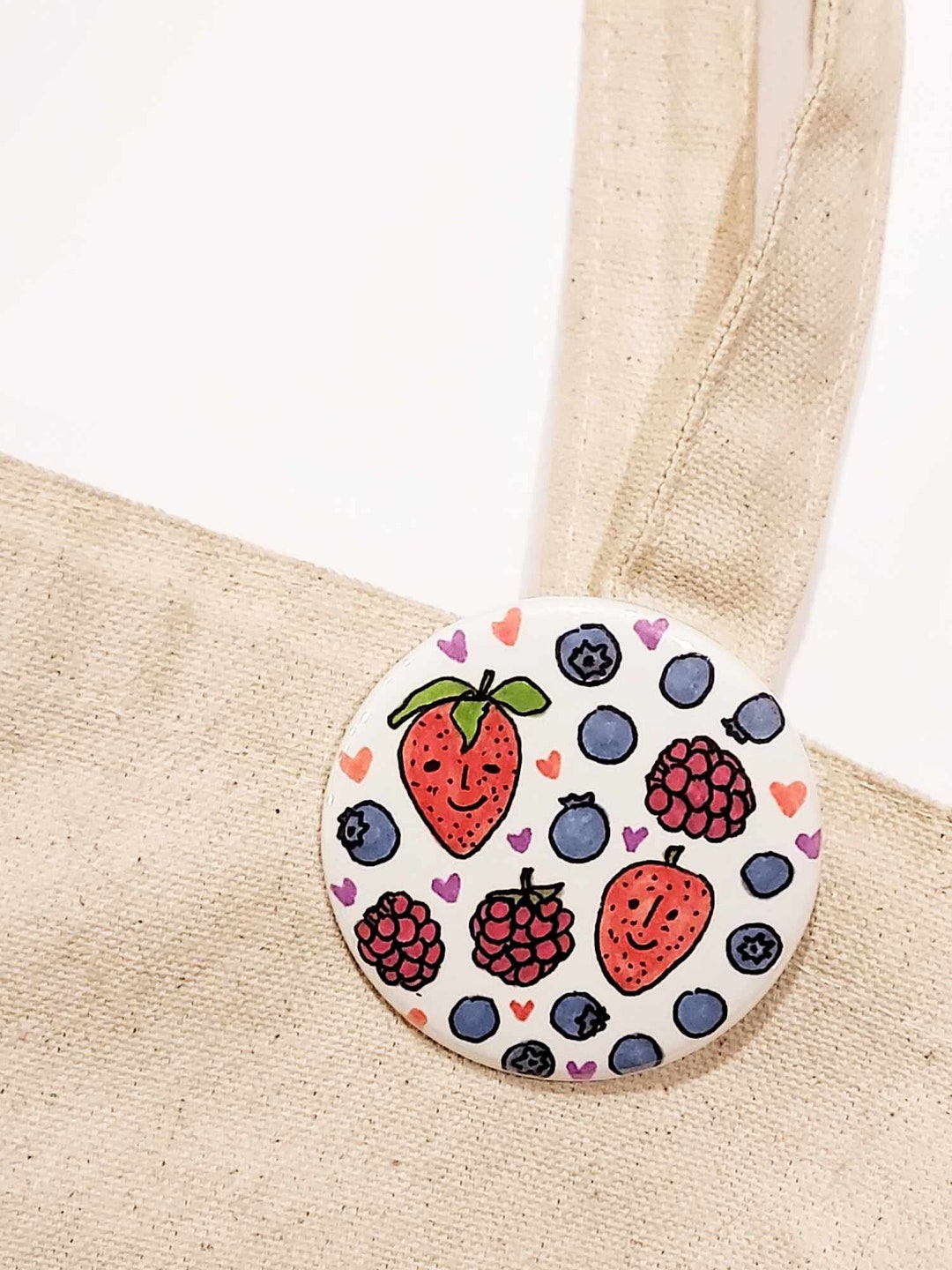 Smiling Berries Pin - Etsy
