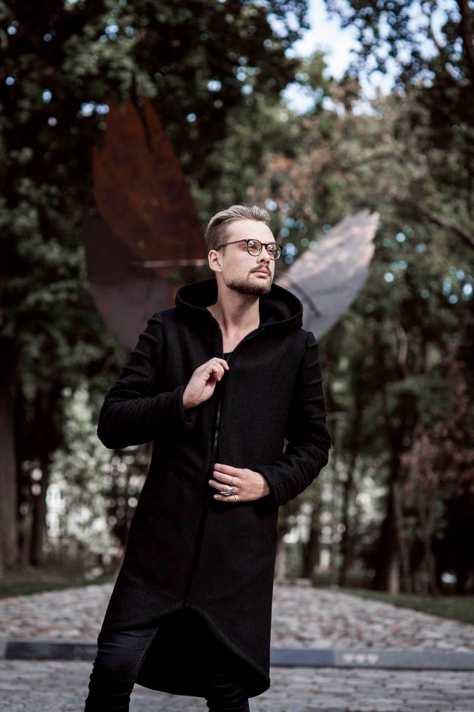 Black Wool Coat Men, Winter Unisex Coat, Custom Wool Coat, Unique ...