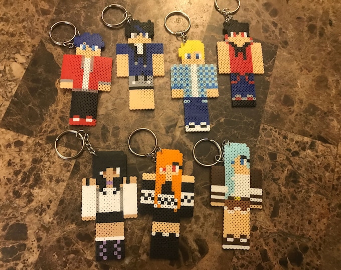 Aphmau Characters Mini Perler Bead Keychains - Etsy