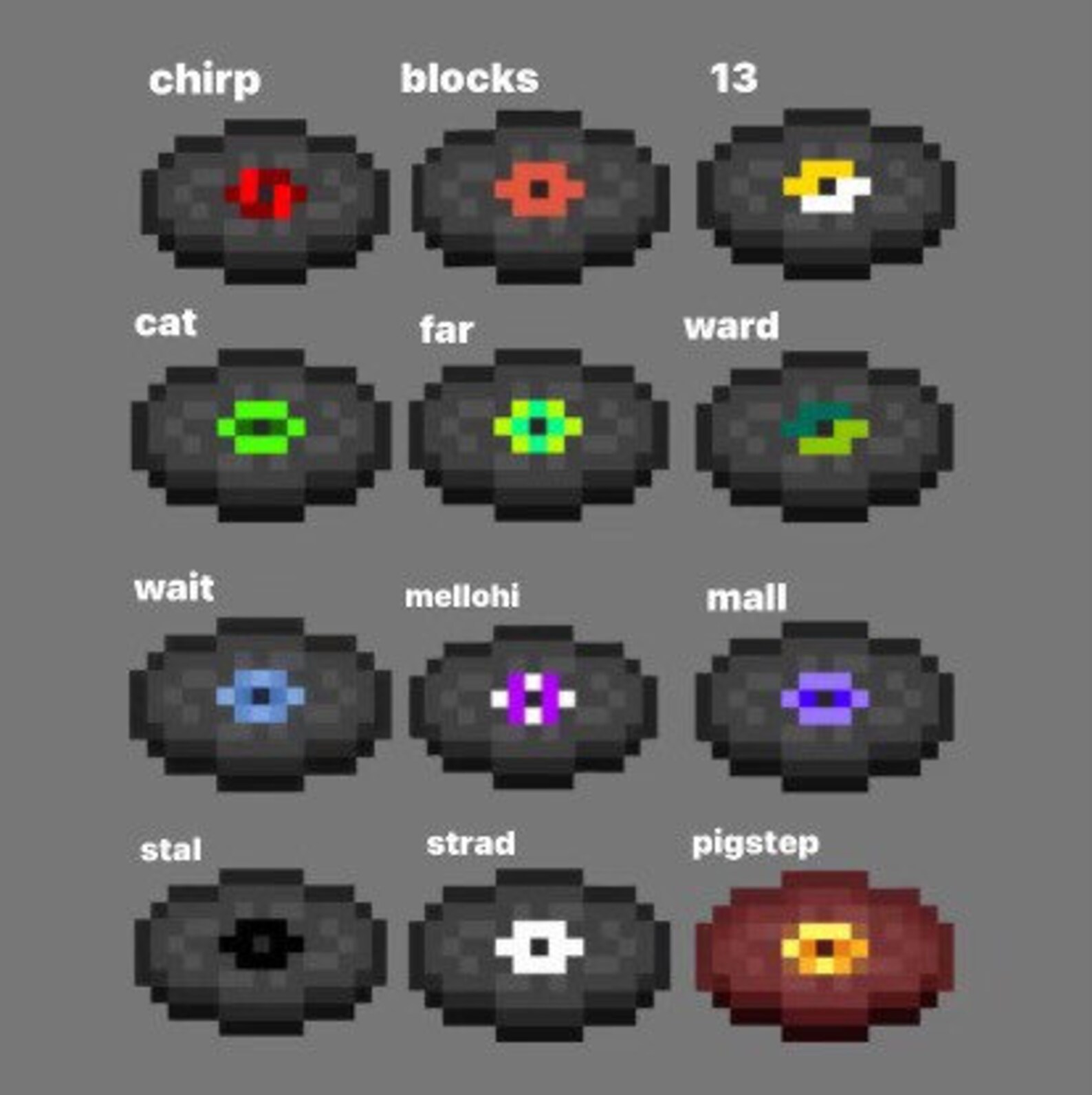 Perler Bead Minecraft Disc Cosplay Prop | Etsy