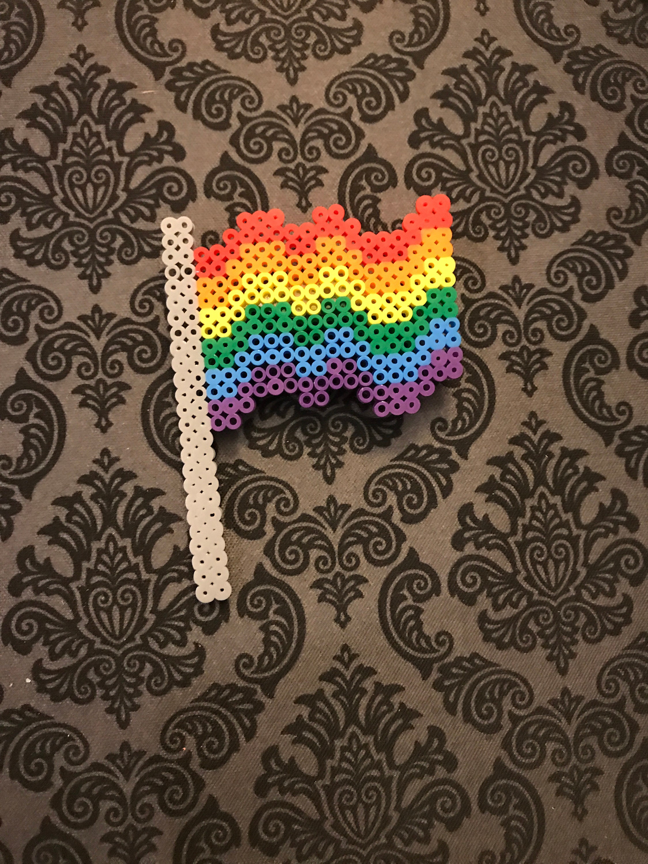 Mini Perler Bead Pride Flag Pin Etsy