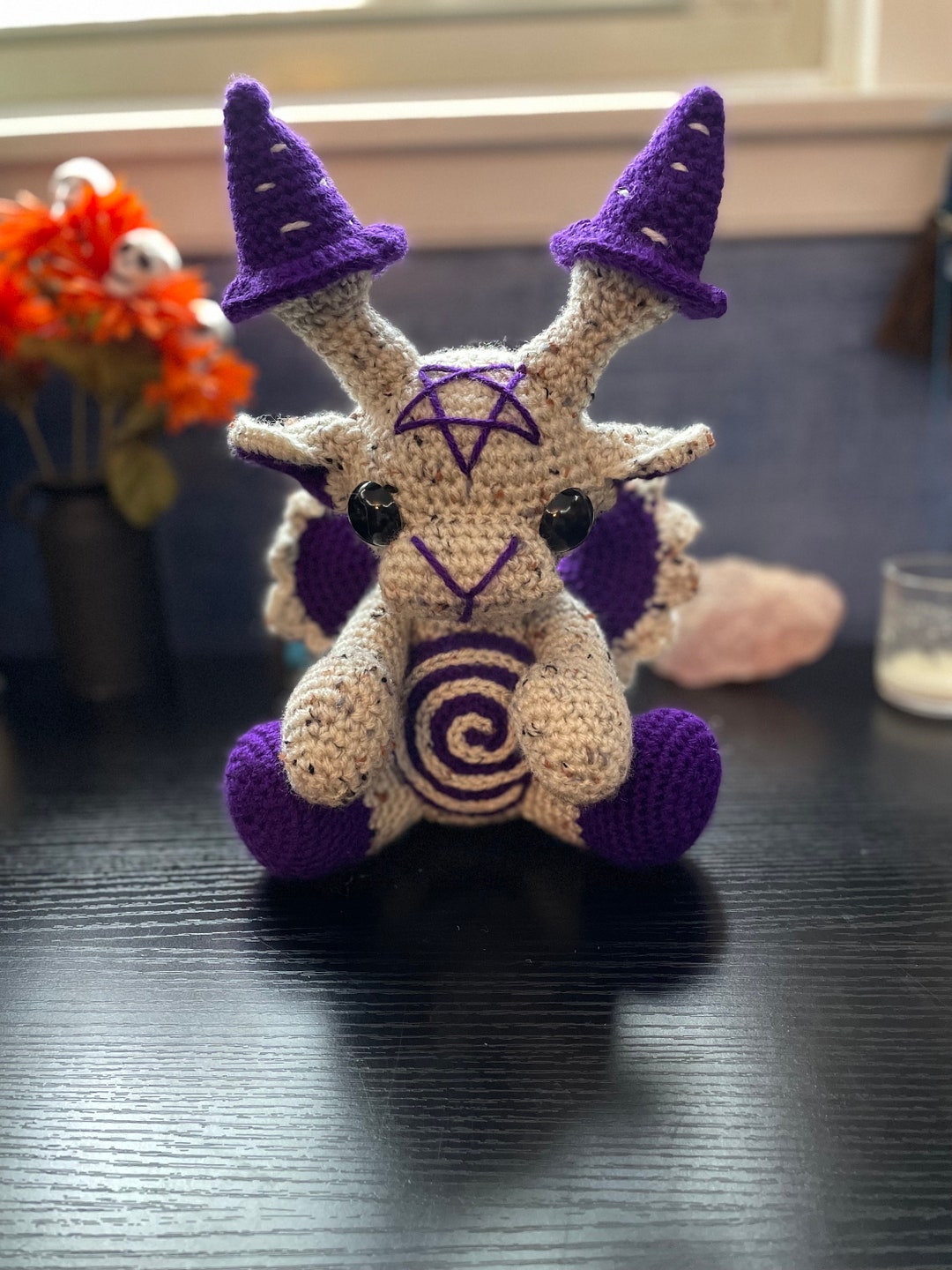 Purple Mushie Baphomet - Etsy