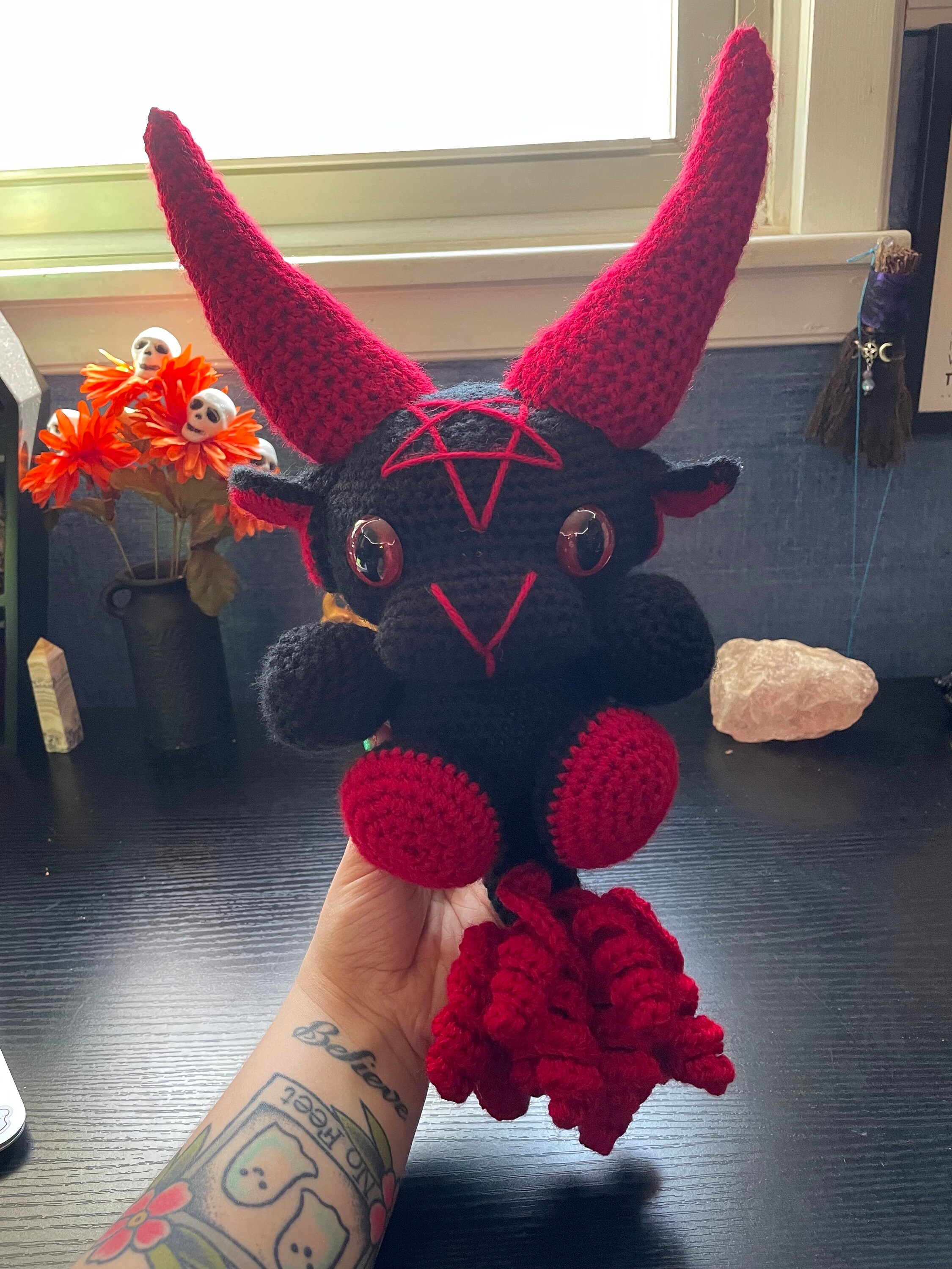 Red and Black Baphomet - Etsy