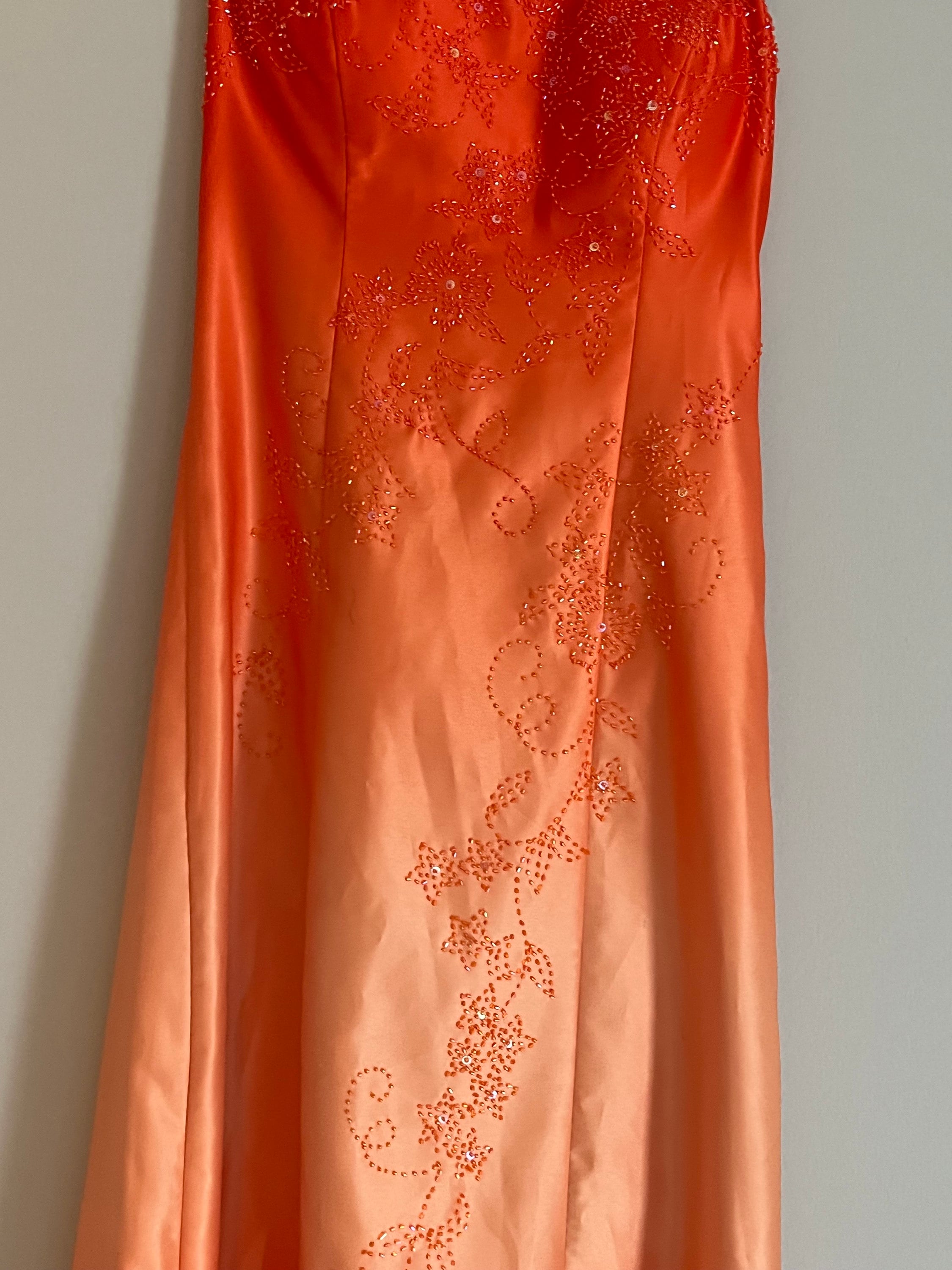 Rare Vintage Ombre Halter Evening Prom Dress Size S/M - Etsy
