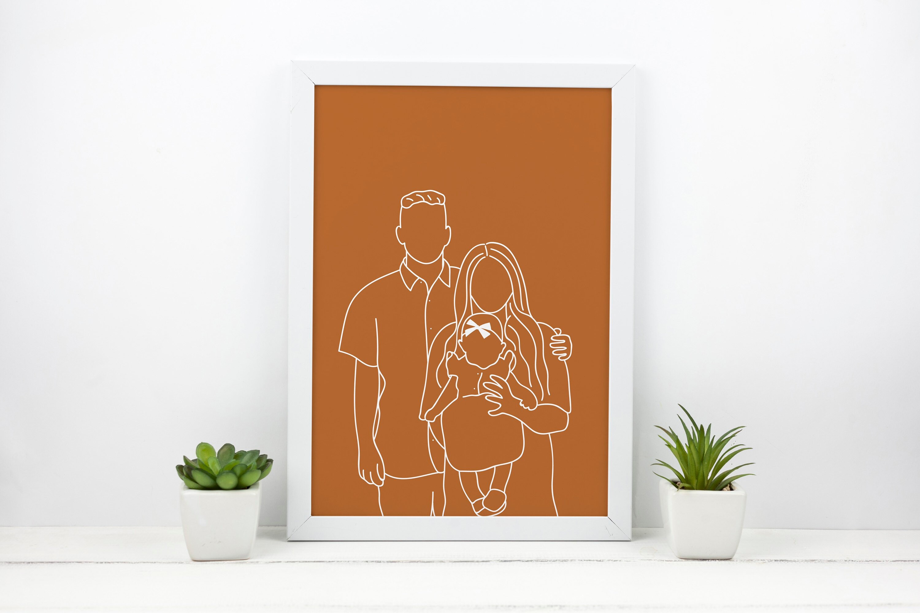 Custom Line Drawing Print - Etsy