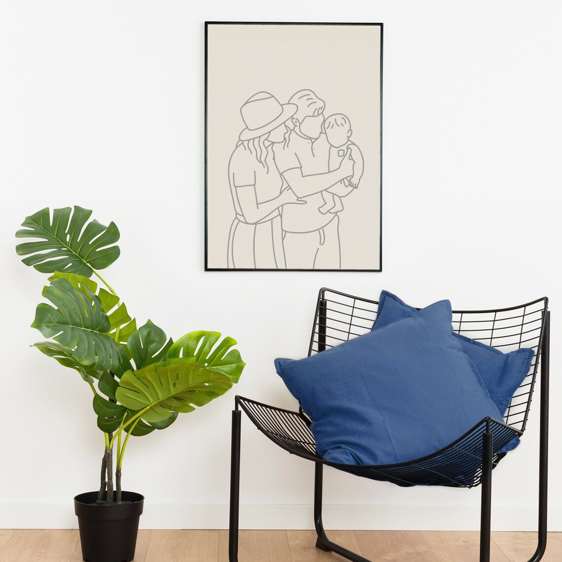 Custom Line Drawing Print - Etsy
