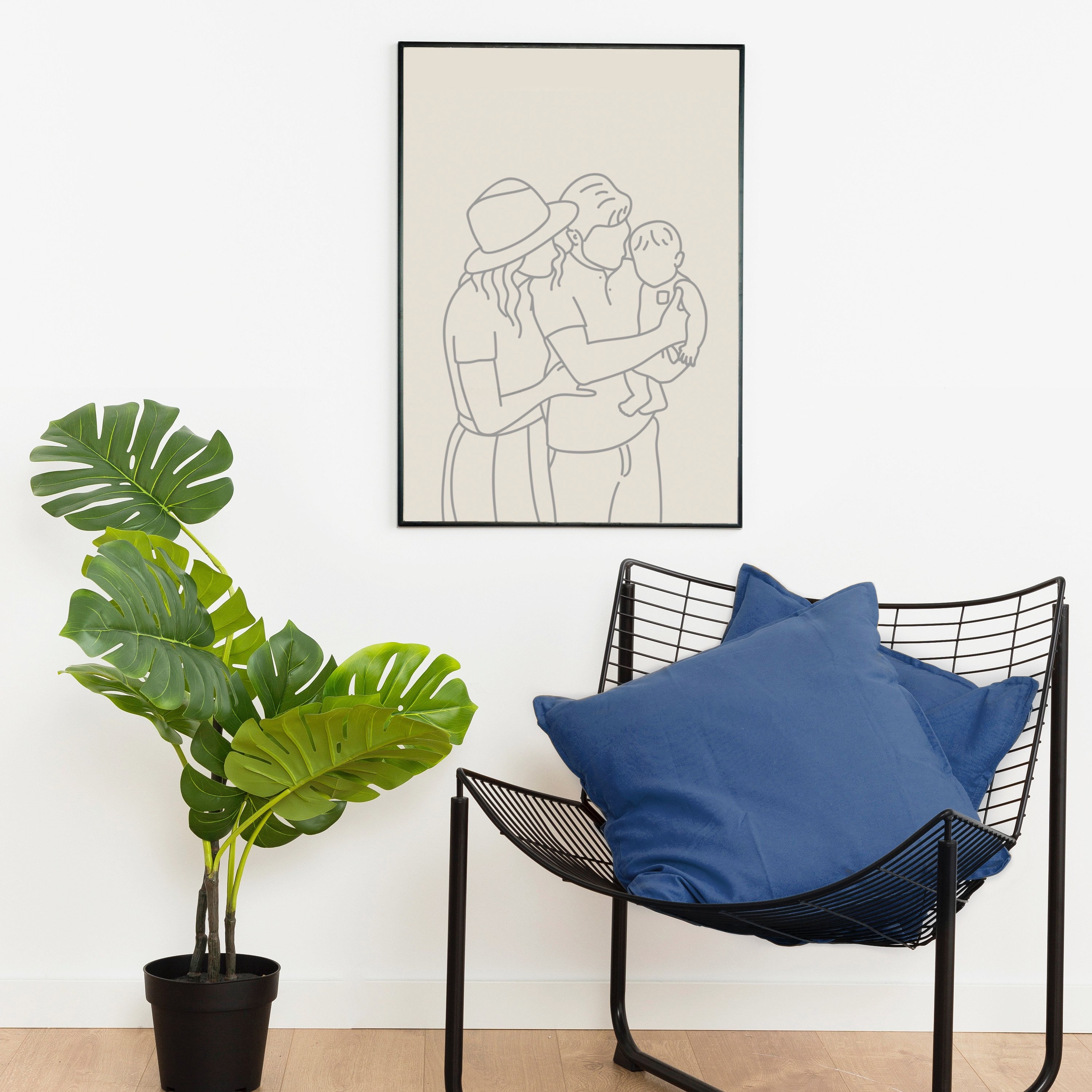 Custom Line Drawing Print - Etsy